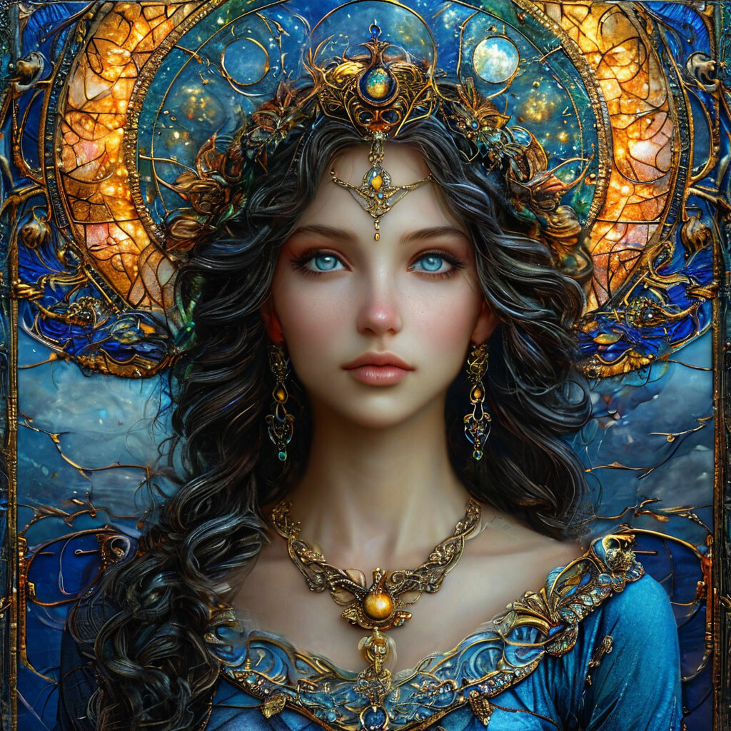 "3D, art Nouveau, color therapy of beauty fantasy psychology harmony of ...