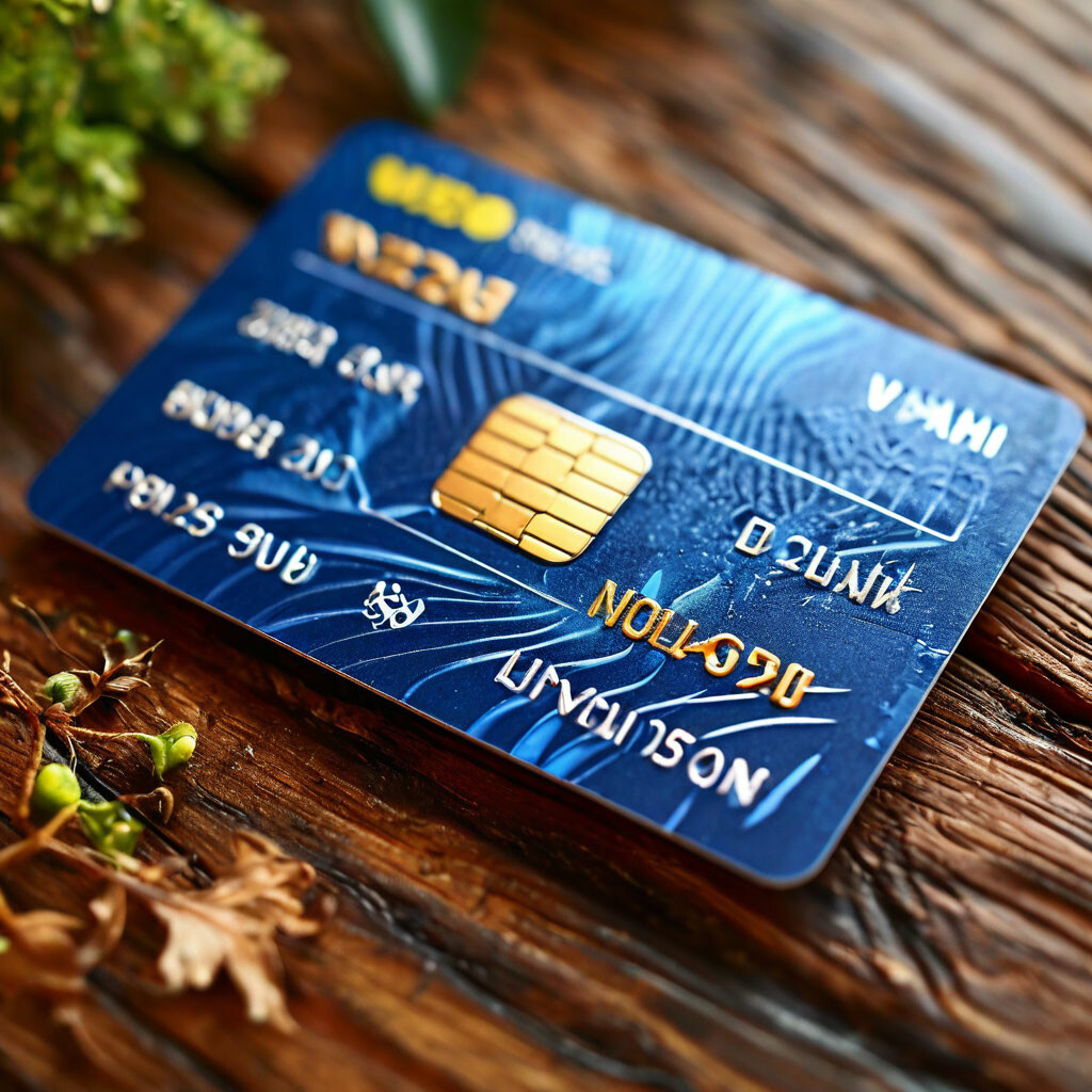 "The VISA plastic card is a limited design" — image created in Shedevrum