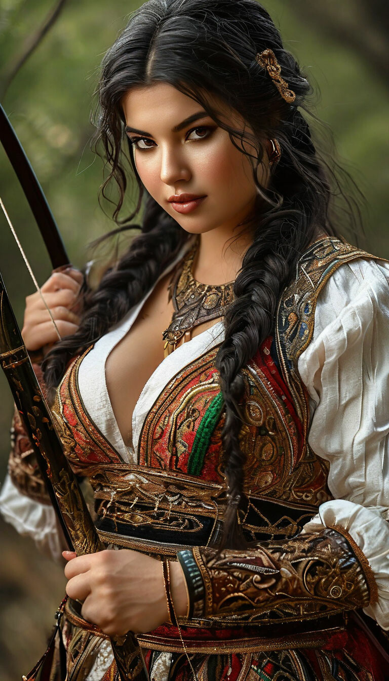 A Beautiful Uzbek Rider Plus Size With A Very Large Bust Macromastia