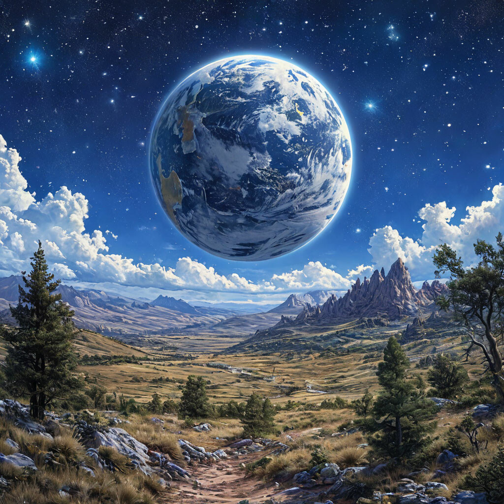 "Show and depict in the form of animation Sirius the planet and the ...