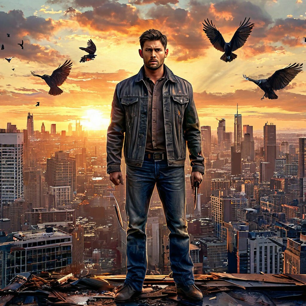 "Picture Dean Winchester from Supernatural standing on the roof of an ...
