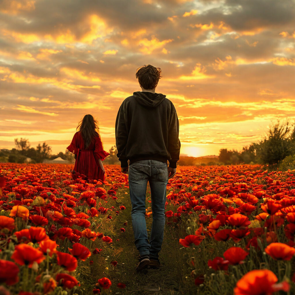"A lost pose. a guy in jeans and a black sweatshirt is standing in a ...