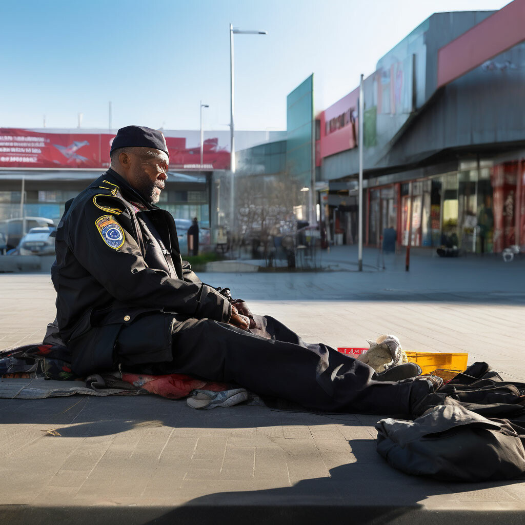 "The police general has become homeless and sleeps near the shopping ...