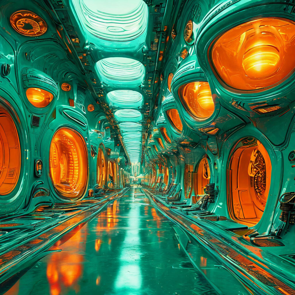 "Retro futurism style, films of the sixties of the twentieth century ...