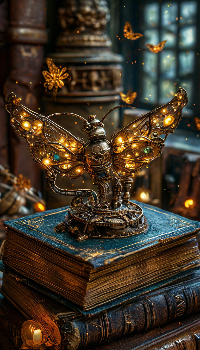 "🗝 The Wizard's Book. school of sorcerers. magical mechanical world ...