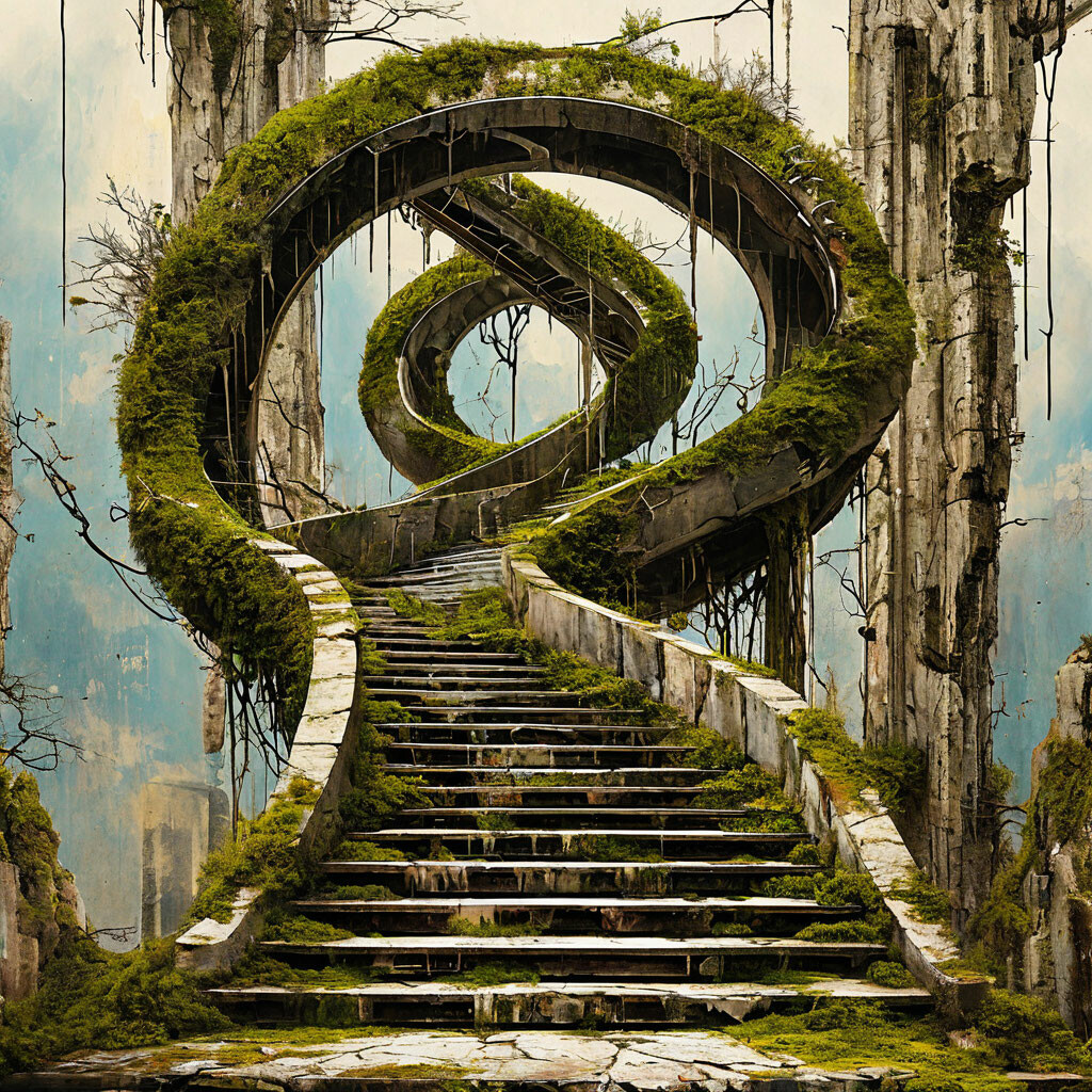 "Mobius stairs turning into impossible structures and structures of ...