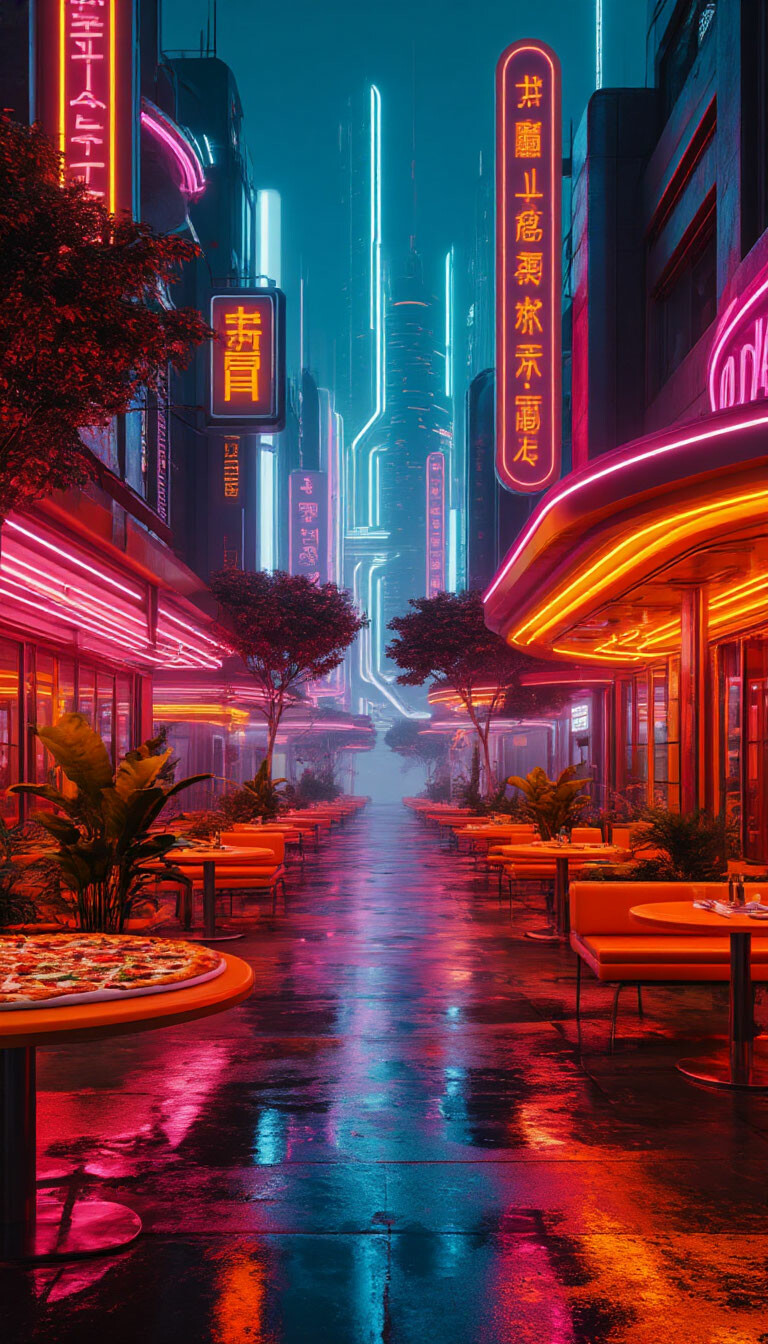 "Hsva vjiu neon plasmaron landscape spaces, wrght, futuriste of tybar ...