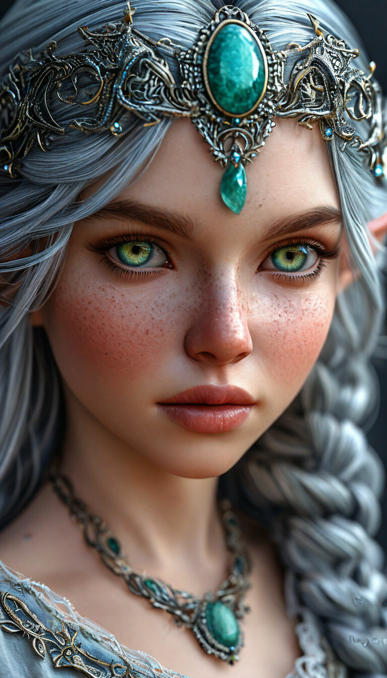 "Acrylic painting, airbrushing.Unreal Engine.A face in the style of ...