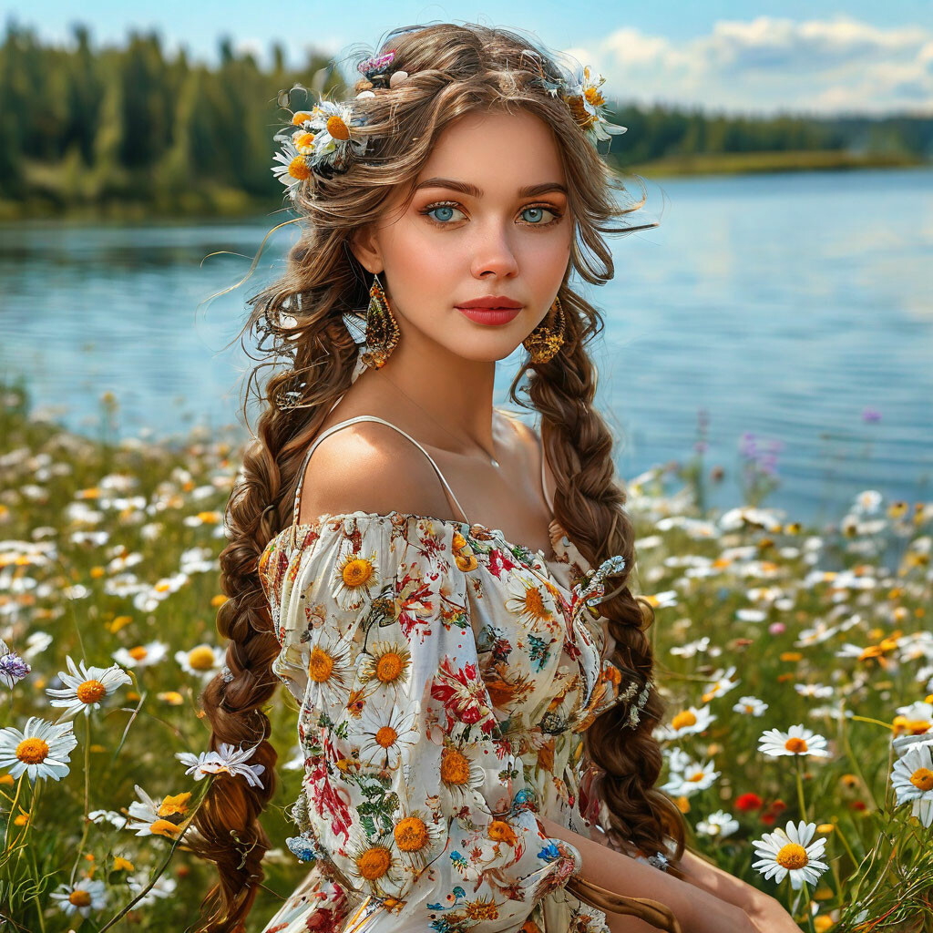 "Incredibly beautiful Russian girl in …" — image created in Shedevrum