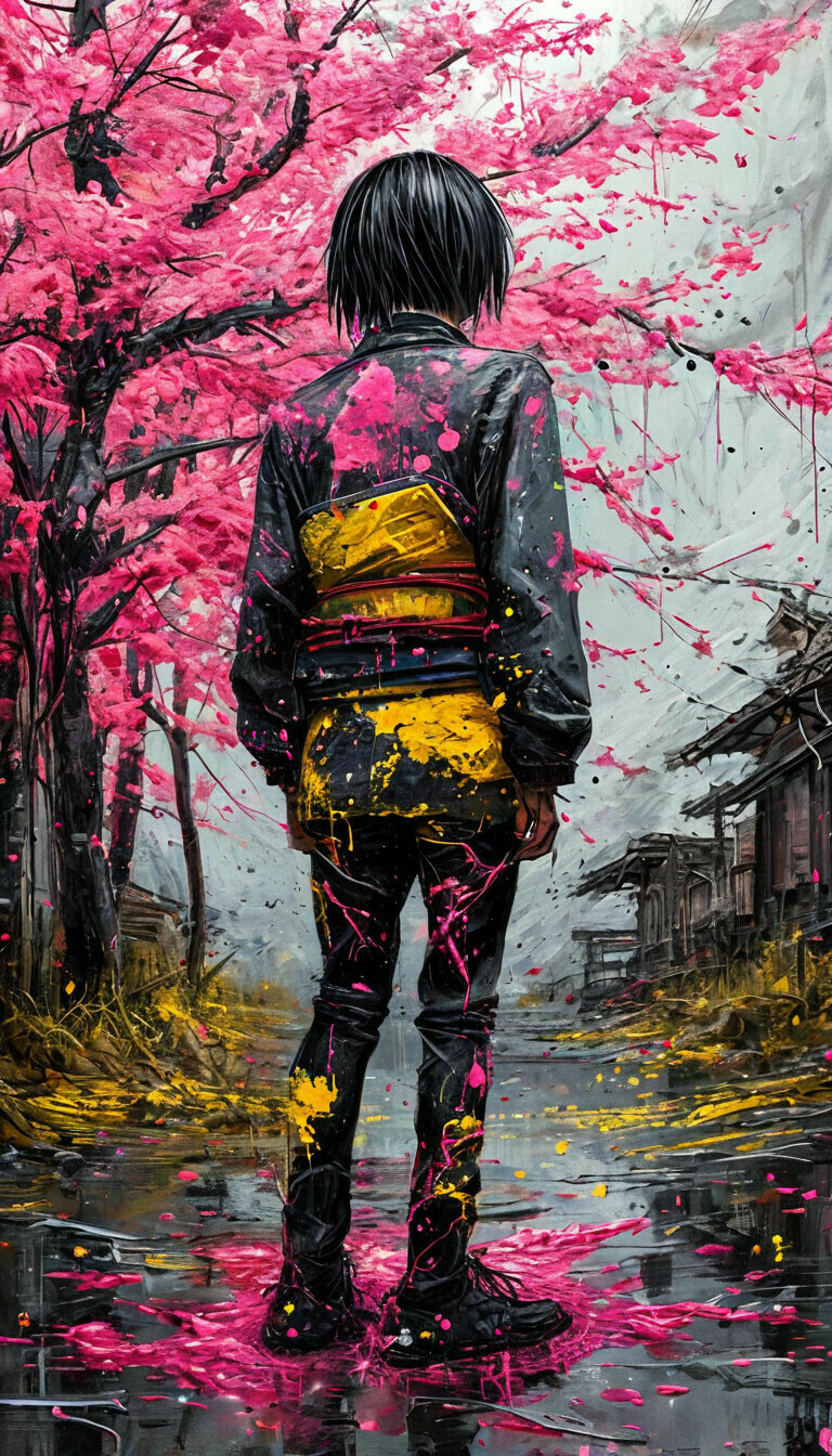 "Vorogushin°° Alexey° Gennadievich°. Emo mix sakura landscape Full body ...