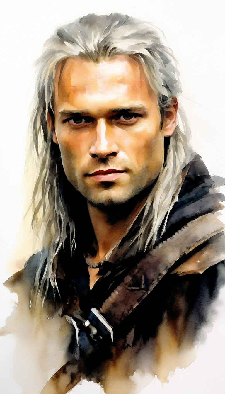 ". a young Polish actor Michal Zebrowski in the role of the witcher. A ...