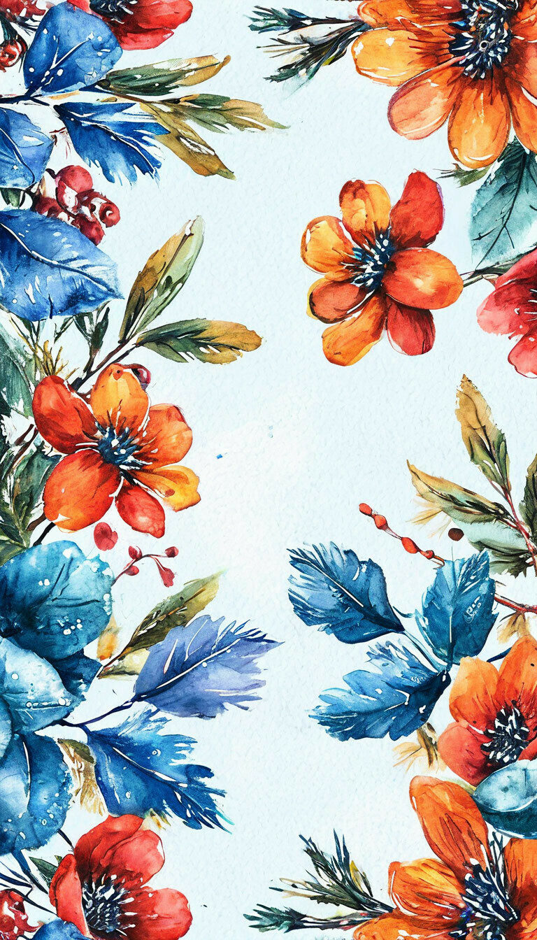 "Pattern, small drawing, watercolor, …" — image created in Shedevrum