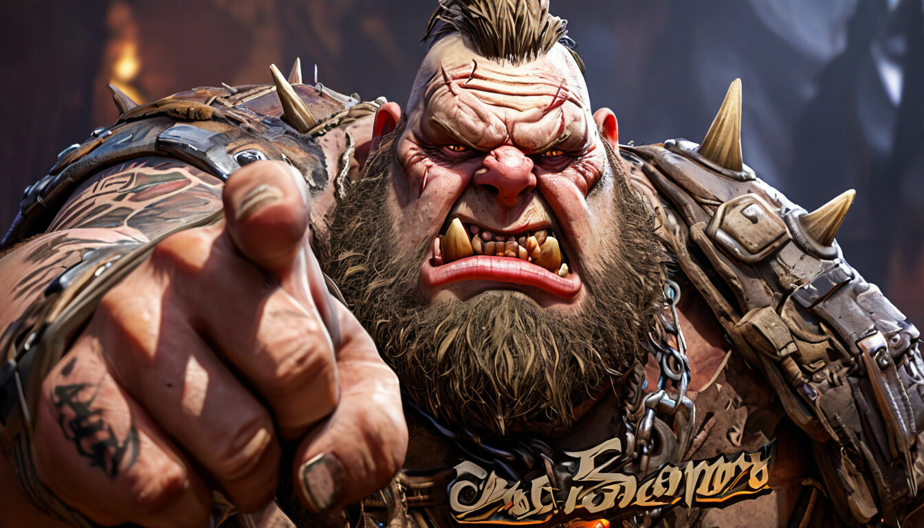 "Doters.rus the face (close up, close up) of the fat evil character ...