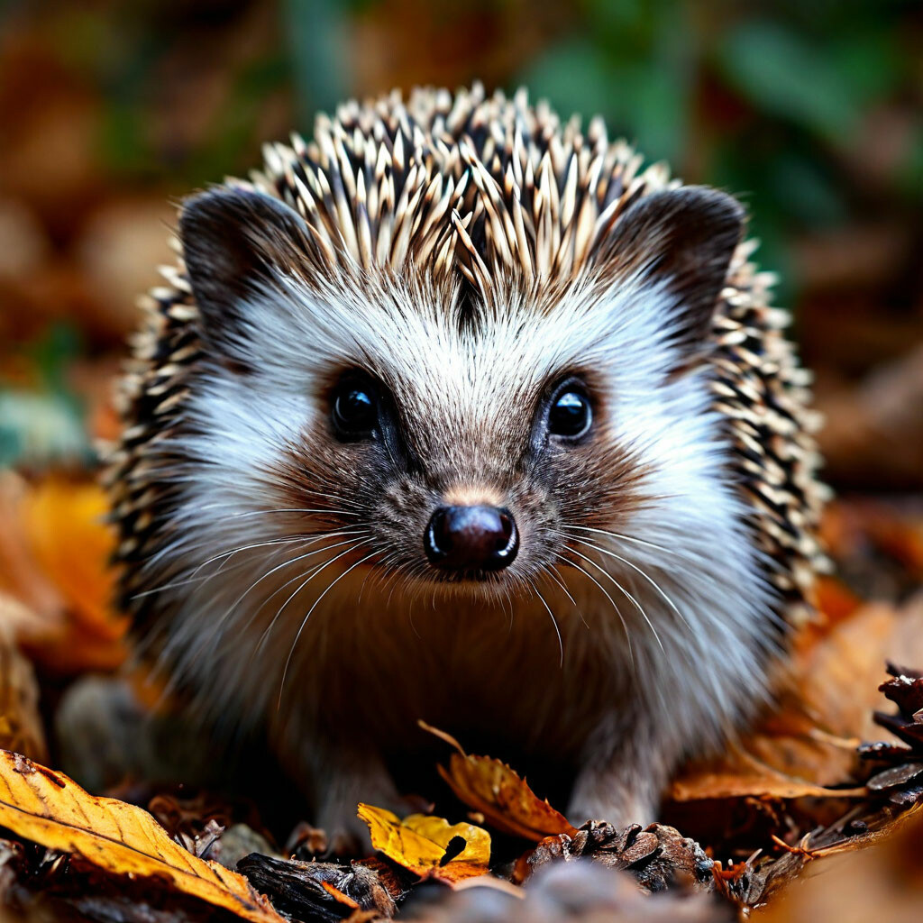 "We wish good luck to all hedgehogs." — image created in Shedevrum