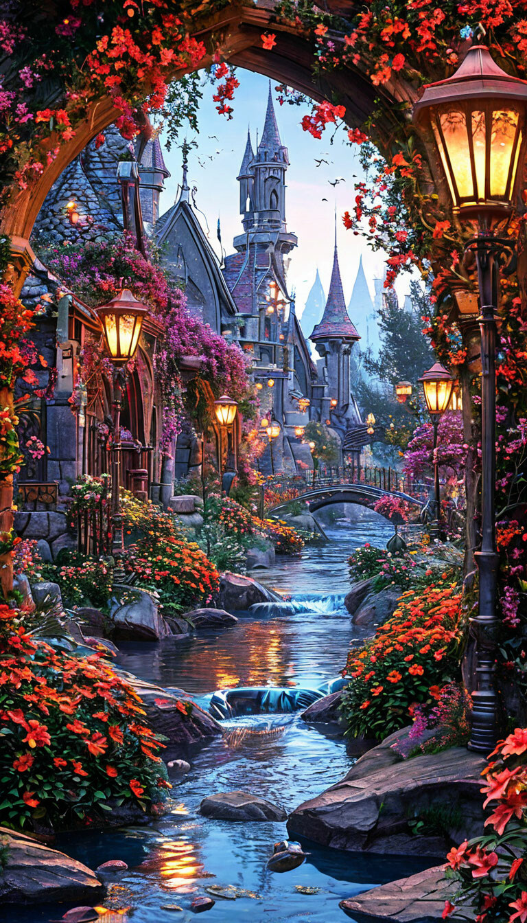 " ️ ️ ️ Fairy-tale land of wizards, …" — image created in Shedevrum