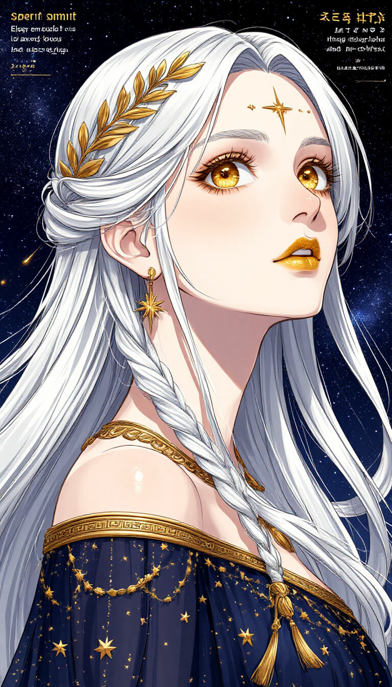 "Character sheet with background and description Esper Roman spirit or ...