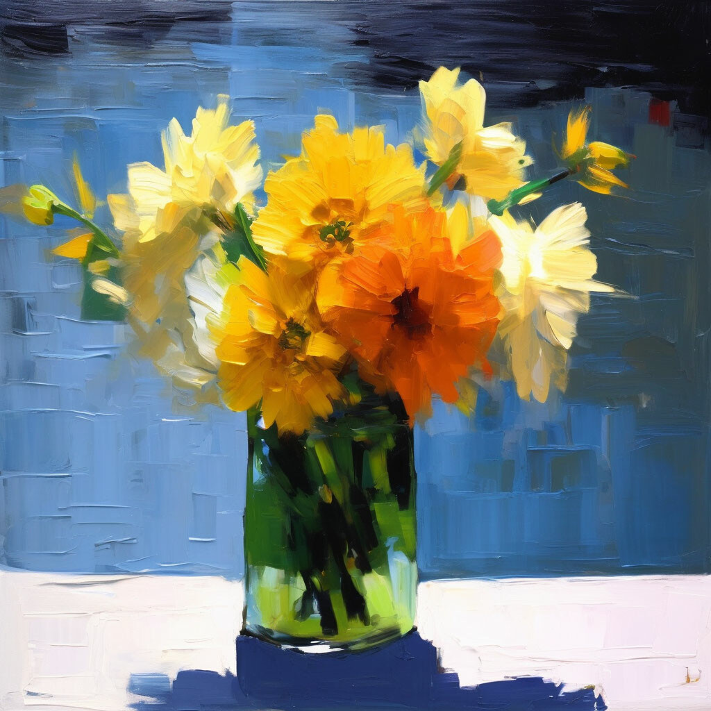 "Paints + brushstrokes + pasty + relief + randomize = Carol Marine ...
