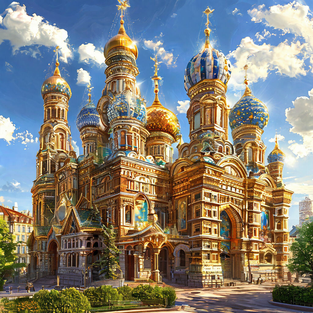 "Sparkling towers, majestic buildings, beryllium domes, bright rays of ...