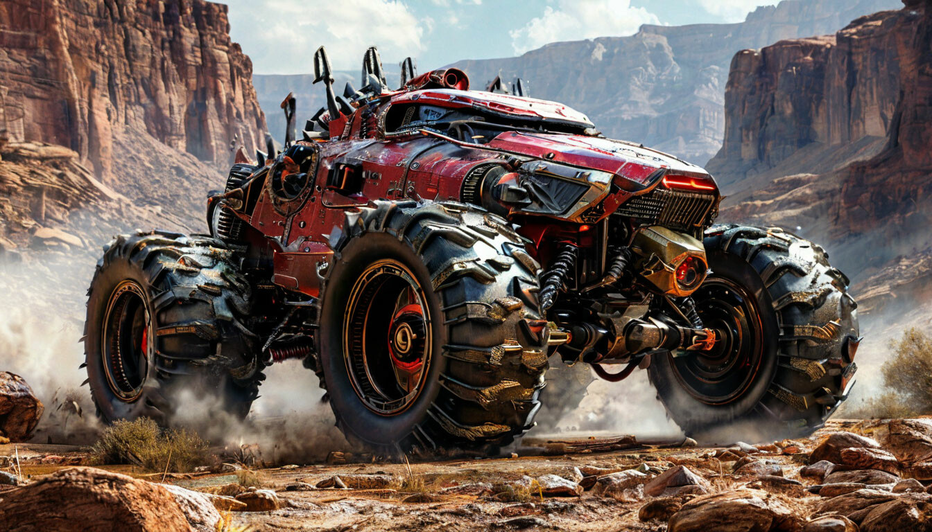 "This is a formidable brutal combat vehicle of the future steam punk ...