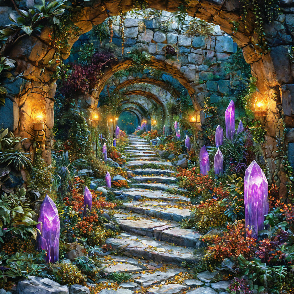 "A magical maze full of mysteries and …" — image created in Shedevrum