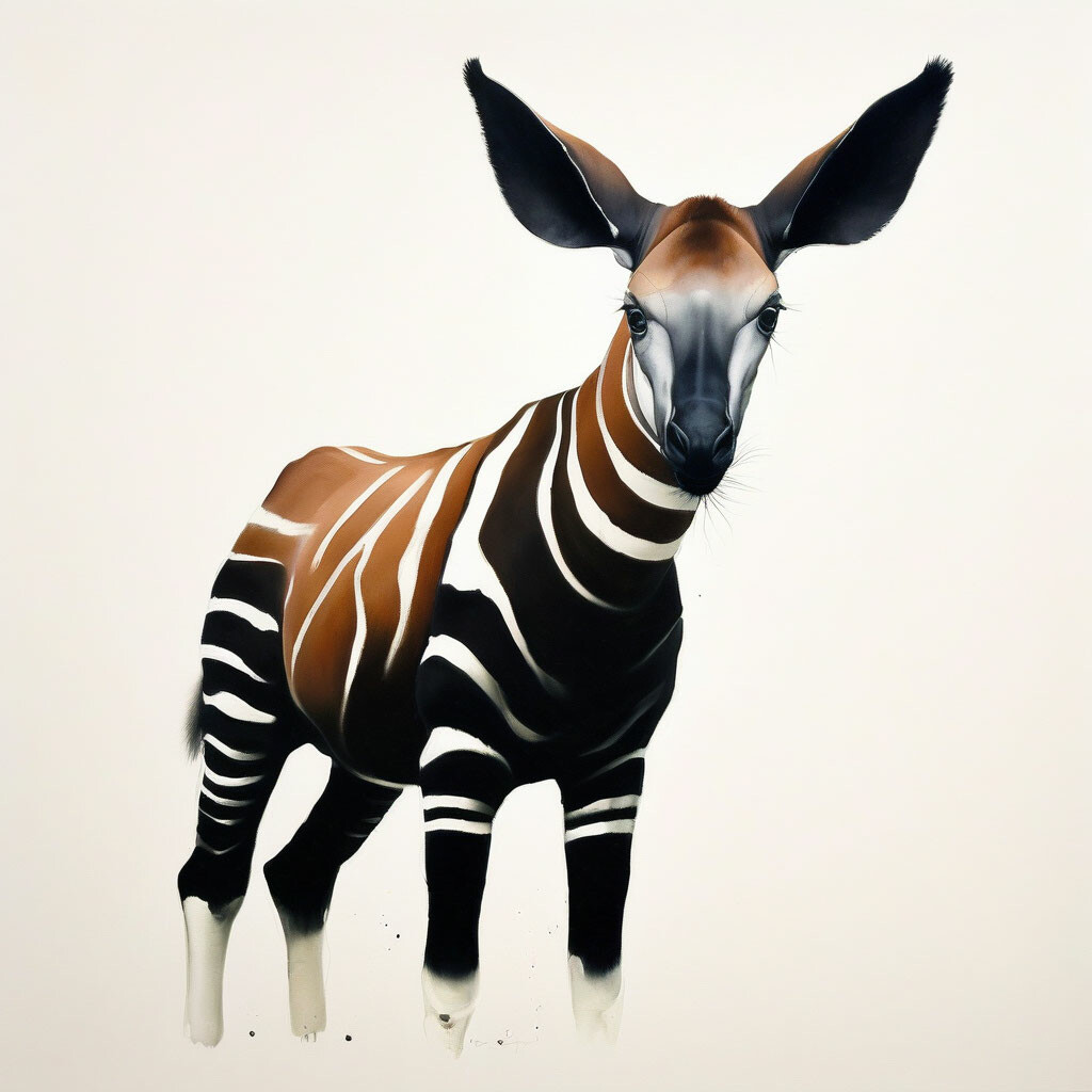 "Okapi style by Endre Penovac" — image created in Shedevrum