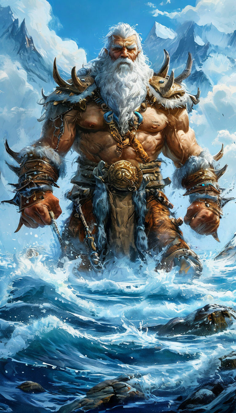 "The greatest demigod of the Arctic Ocean" — image created in Shedevrum