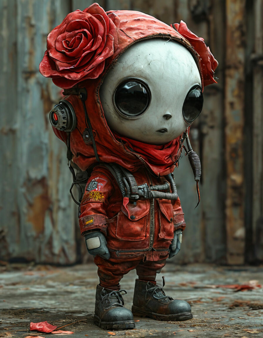 "A brutal, amorphous anthropomorphic rose in ghostbuster clothes ...