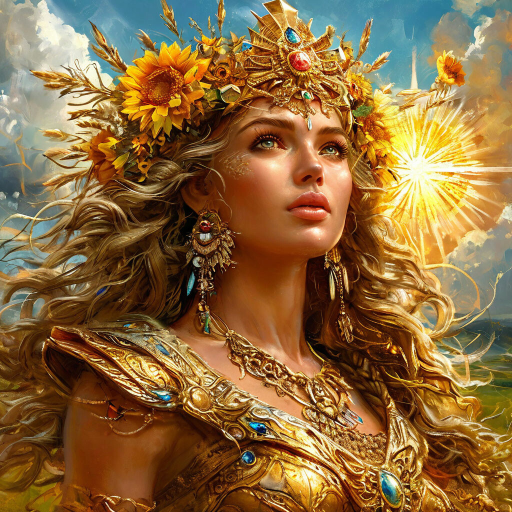 "Maya-Zlatogorka is the goddess of summer, a mighty warrior, the ...