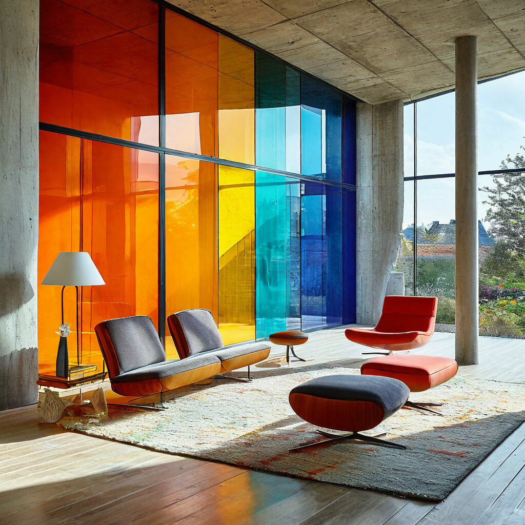 "Aplicación de vidrio de color, …" — imagen creada en Shedevrum