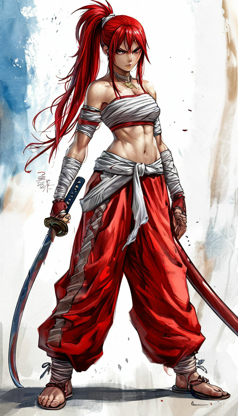 «Erza Scarlet, Fairy tale, в полный …» — картинка создана в Шедевруме