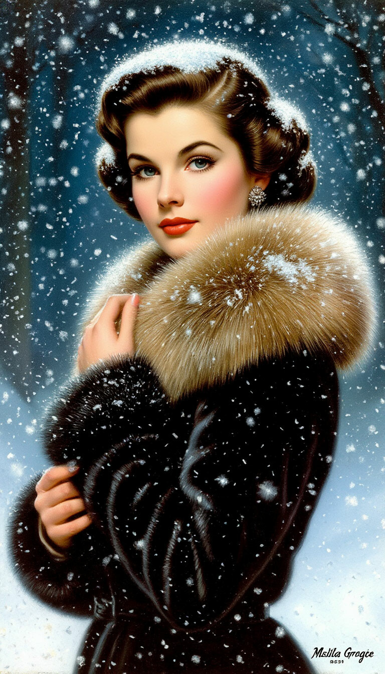 "It's snowing, it's snowing... gorgeous young Debra Paget, mystery ...