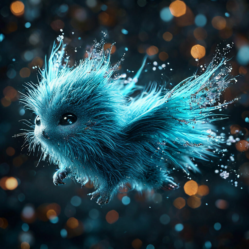 Mininezhnomilotonkoyevolnistoglazastoe:The fluff creature is flying x ...