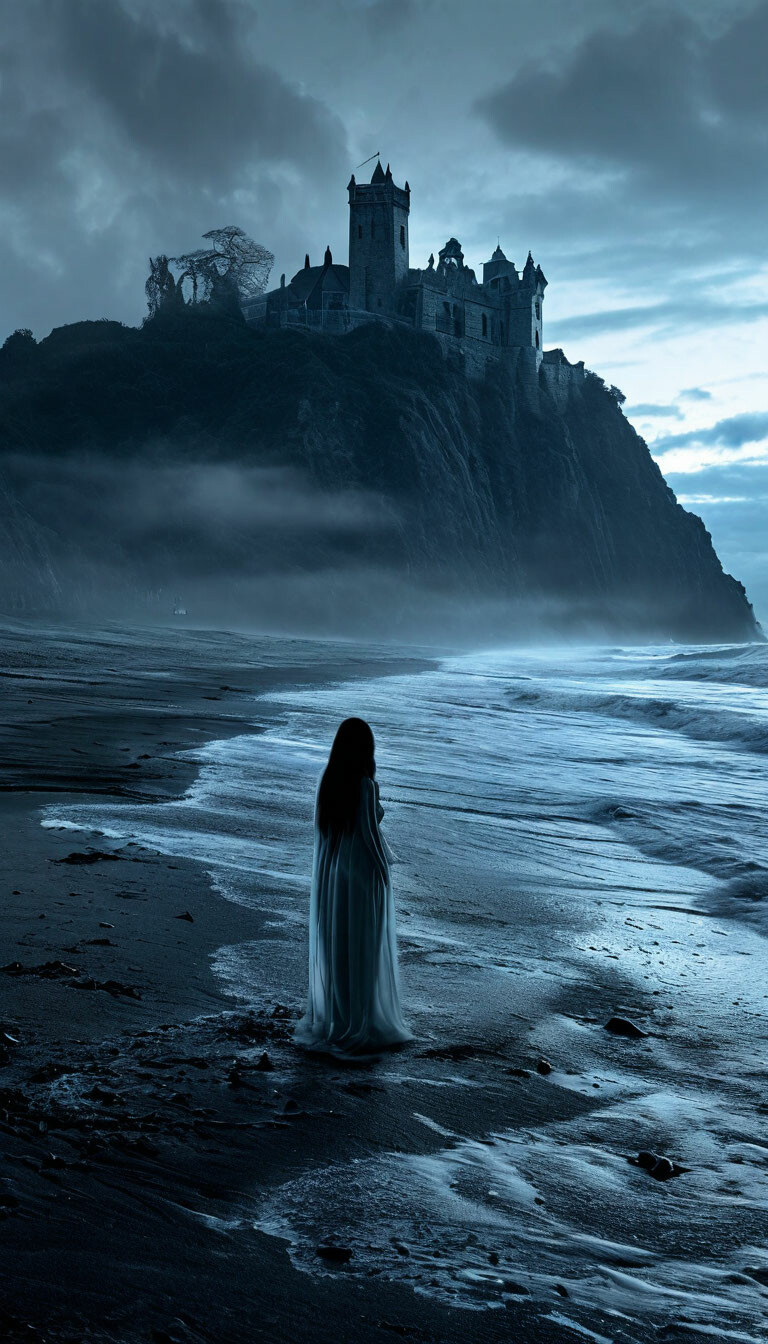 "💫 art object horror ghost double exposure in the foreground ghostly ...