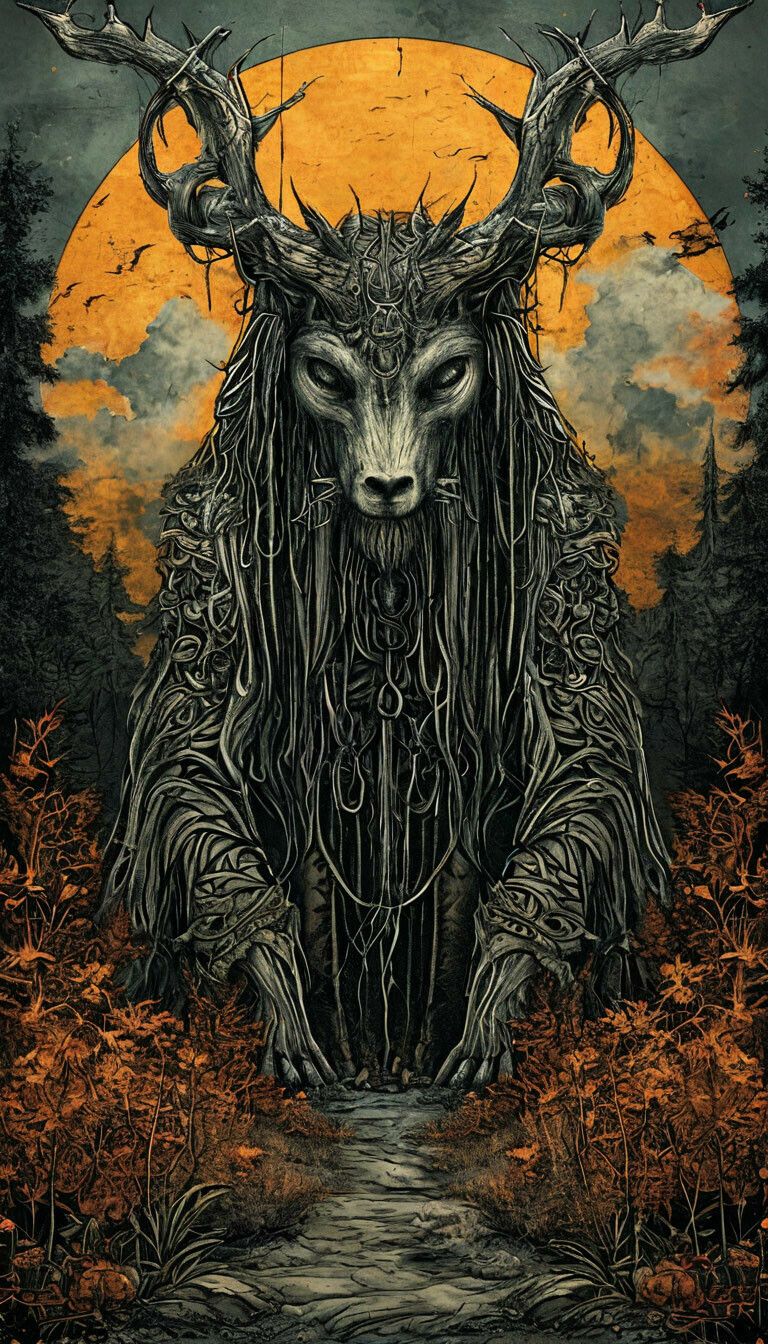 "Druid, fantasy art, mysticism, …" — image created in Shedevrum