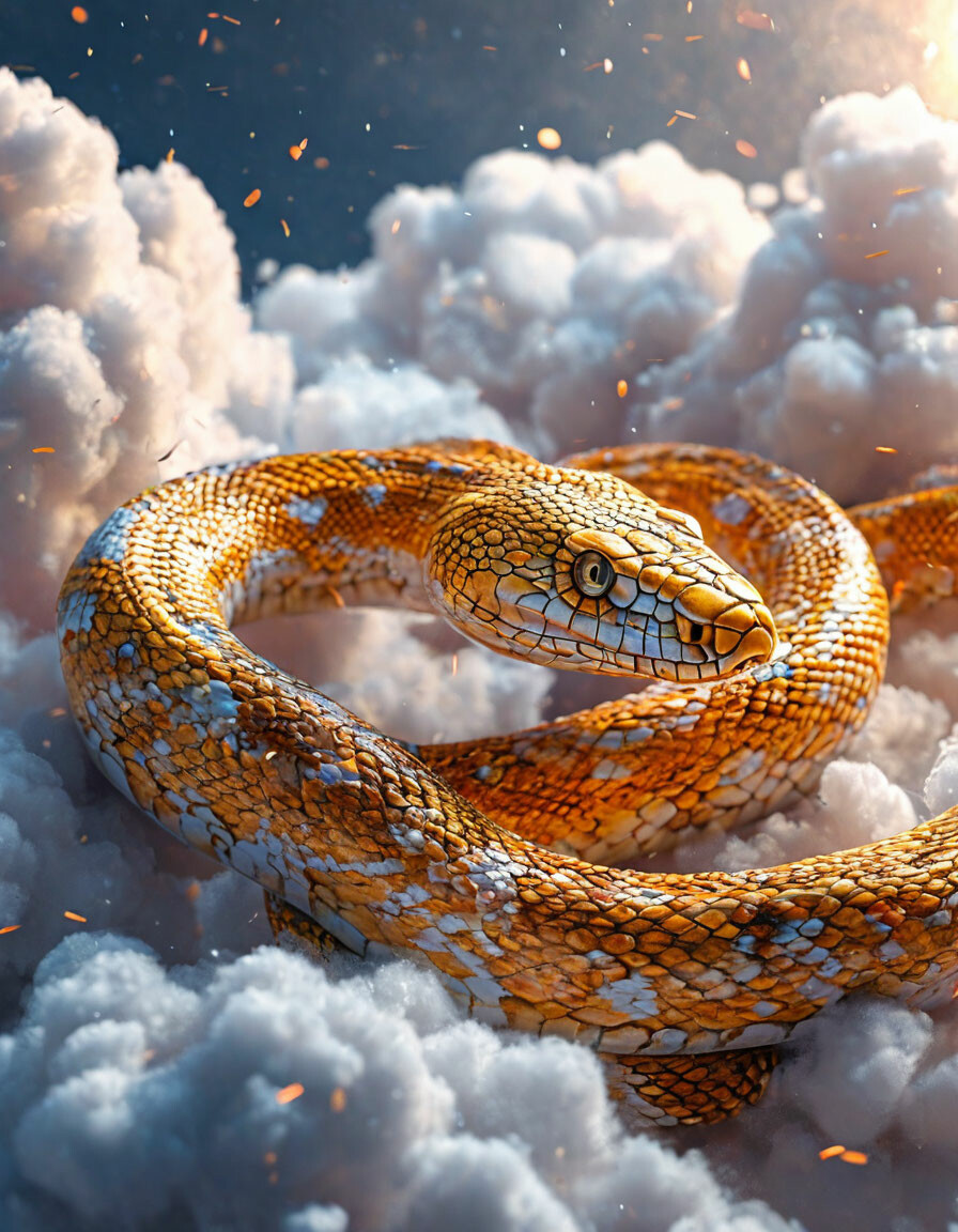 "The Year of the Snake, beauty, dressing up and coming soon, fluffy ...