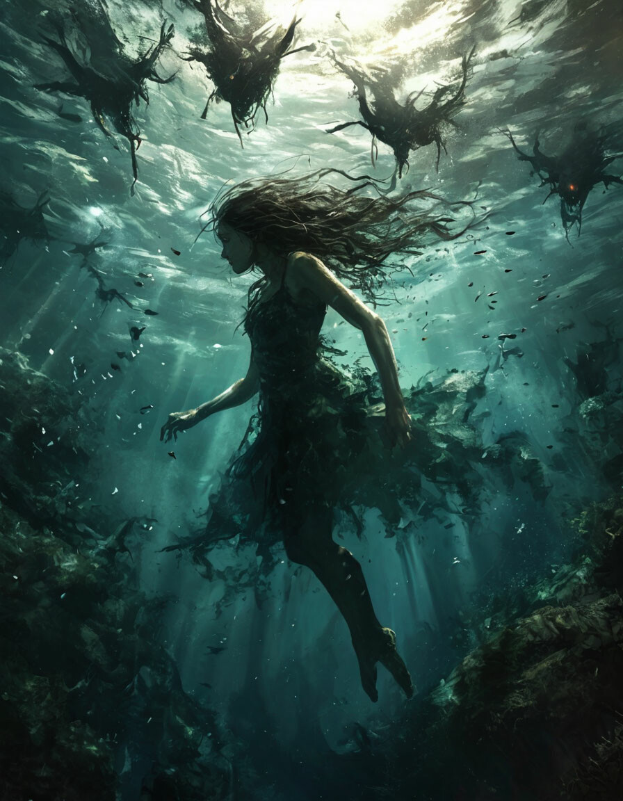 "She dived into the depths of her wounded soul to her demons A girl ...