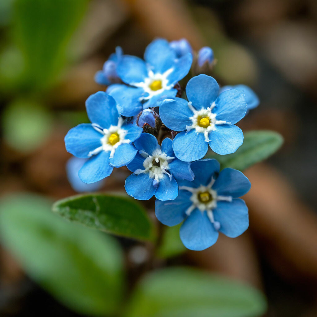 "Beautiful A small forget-me-not …" — image created in Shedevrum