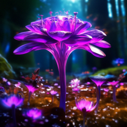 the extraordinary nature of the Planet Pandora... trees... flowers ...
