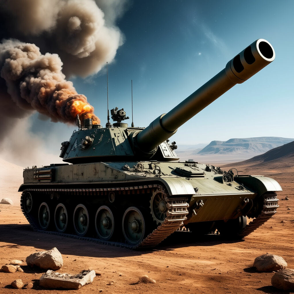 "A self-propelled gun with a huge cannon to bombard Jupiter." — image ...