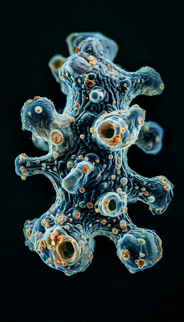"Amoeba (single-celled organism) professional photo. view from under ...