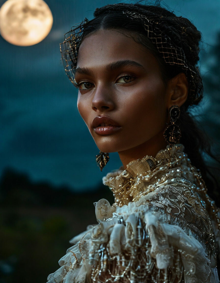 "Cinematic fashion shoot: Vogue. Pure …" — image created in Shedevrum