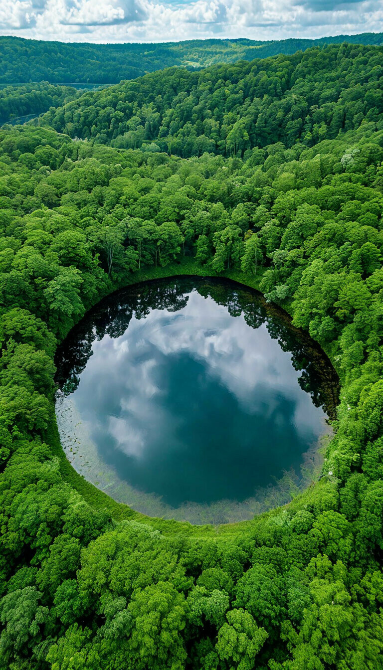". The administration in the photo shows an aerial view of a circular ...