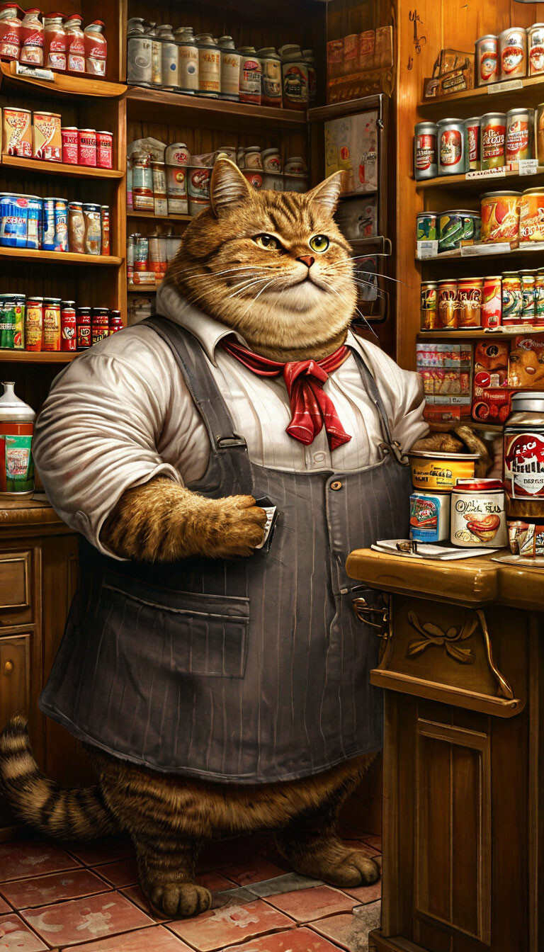 "All our products are fresh! Close, funny. An anthropomorphic realistic ...