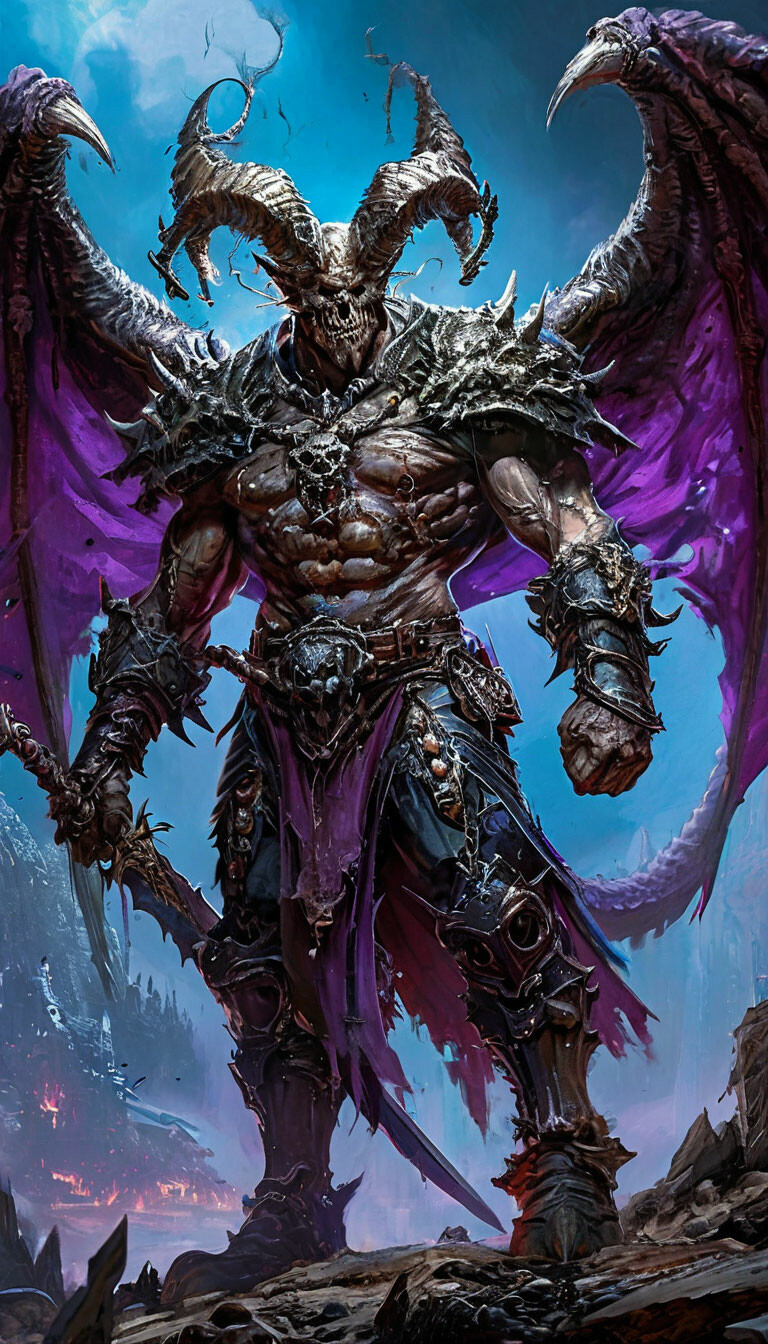 "Warhammer 40k The first demon Prince Be'lakor a creature resembling a ...