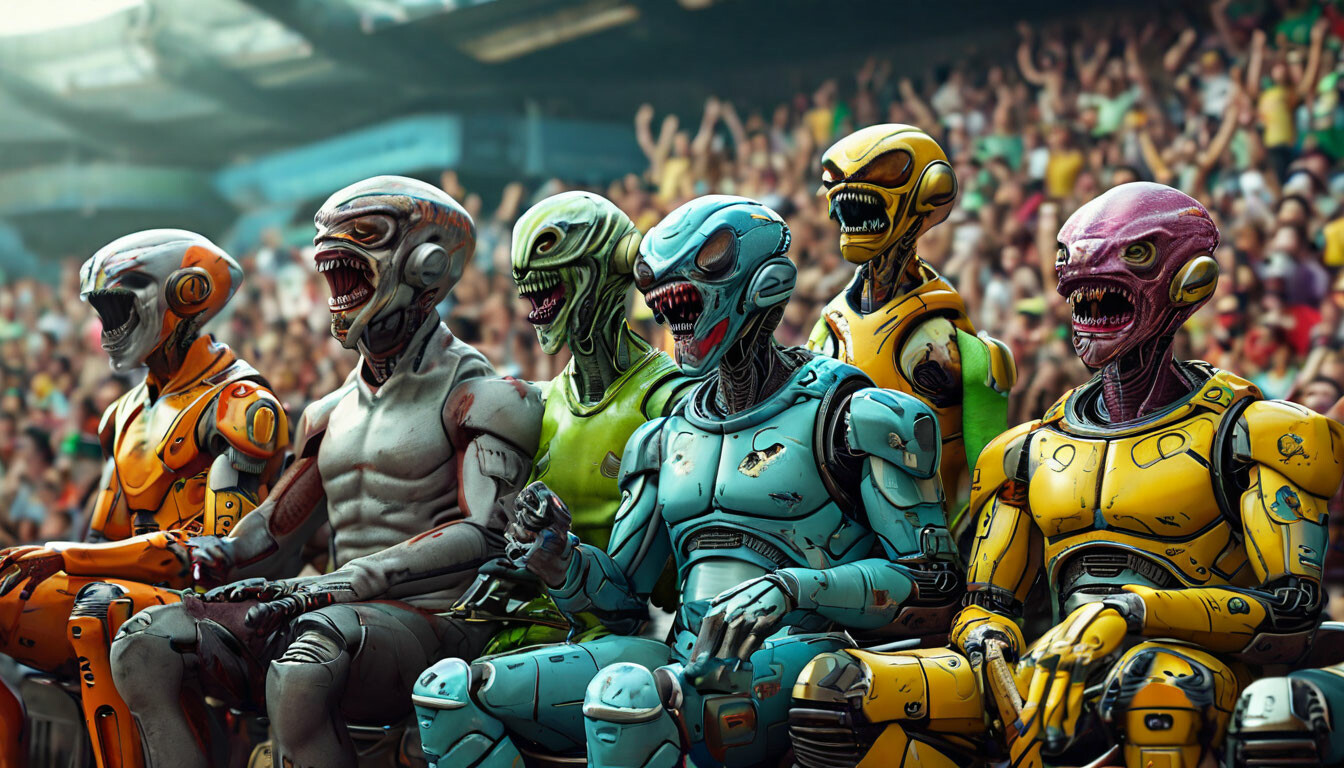 "The fans are different …" — image created in Shedevrum