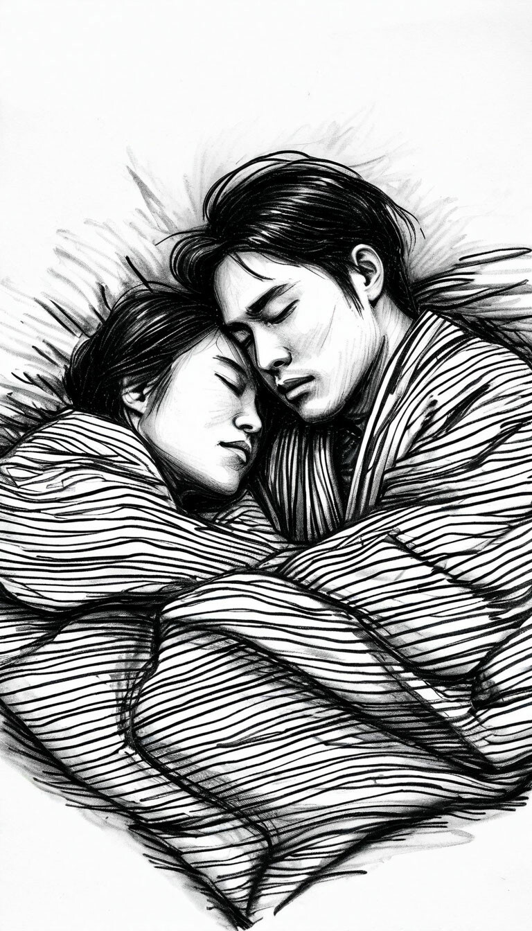 "🫶 a careless charcoal sketch in the …" — image created in Shedevrum