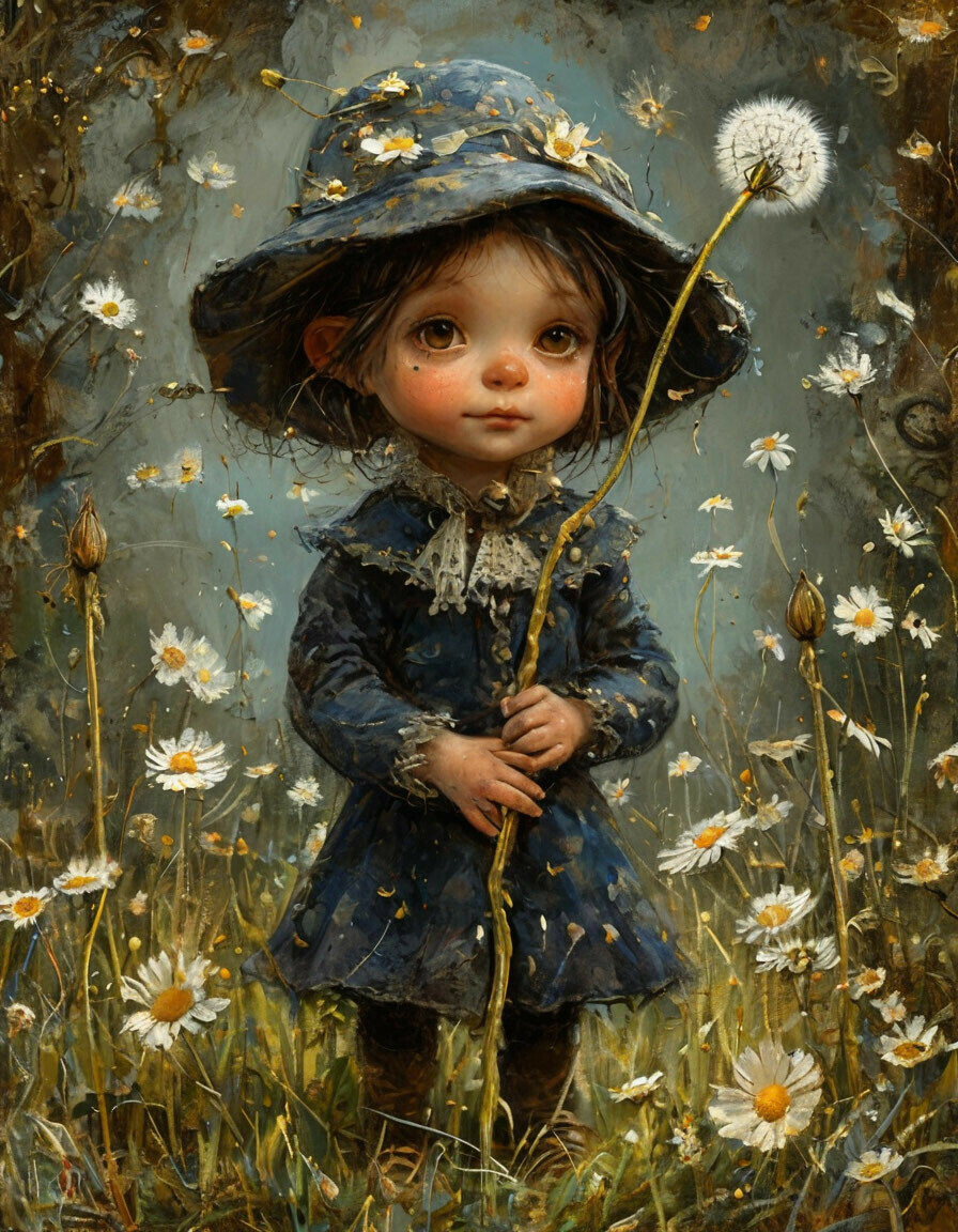 "☘️🌺☘️ Jean Baptiste Monge illustration with a dandelion- beby 120k ...