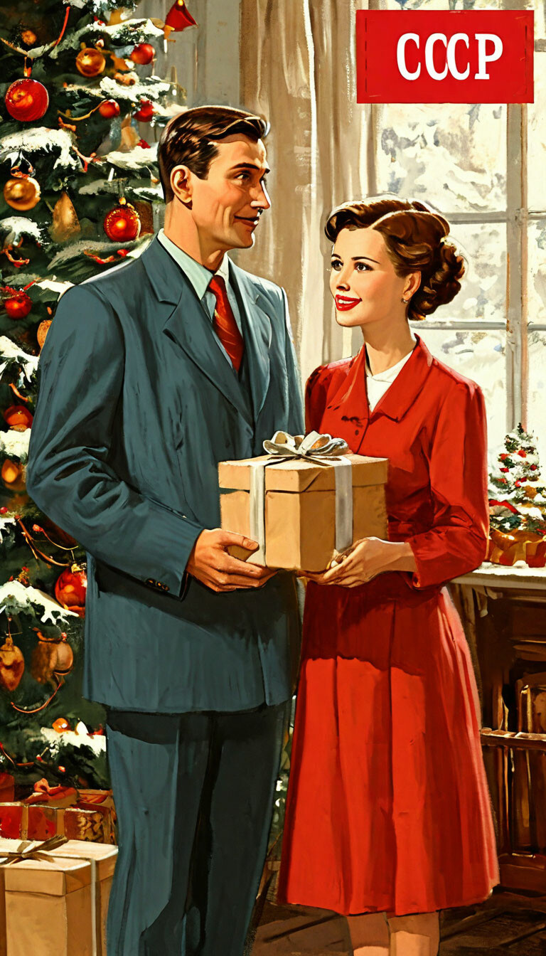 "The atmosphere of the USSR, mom and …" — image created in Shedevrum