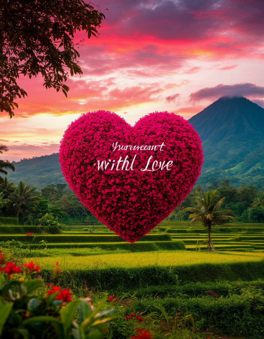 "Dream in Java, Your Heart with Love, aesthetic, beautiful, realistic ...