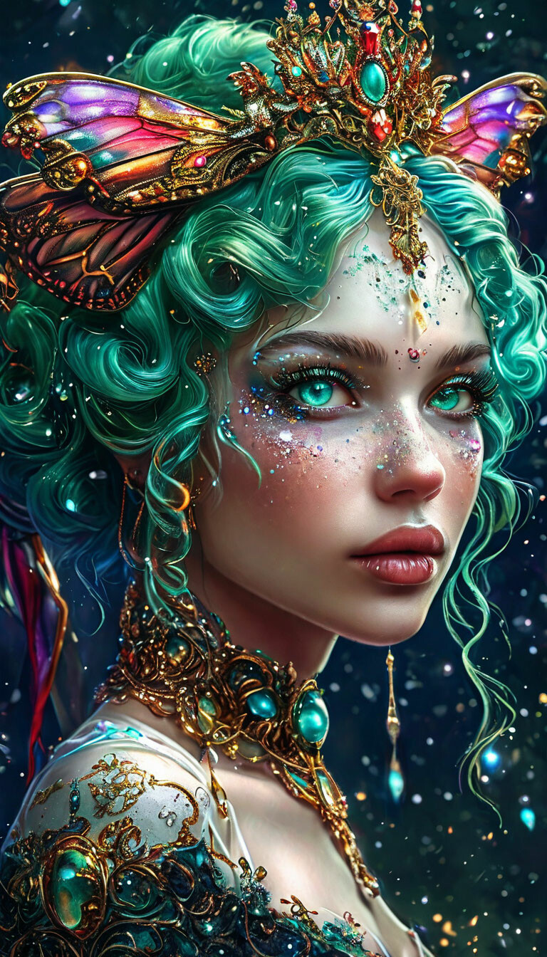 "🖤 The queen of ruby moths in the wow…" — image created in Shedevrum